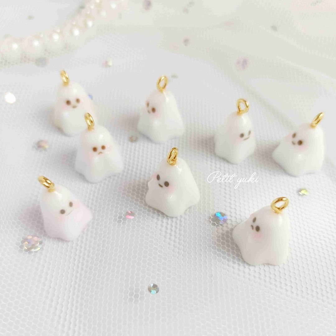 ぷちゆきさんのレジン作品 | 【3個セット】シリコンモールド 3Dモールド おばけ ゴース... | croccha