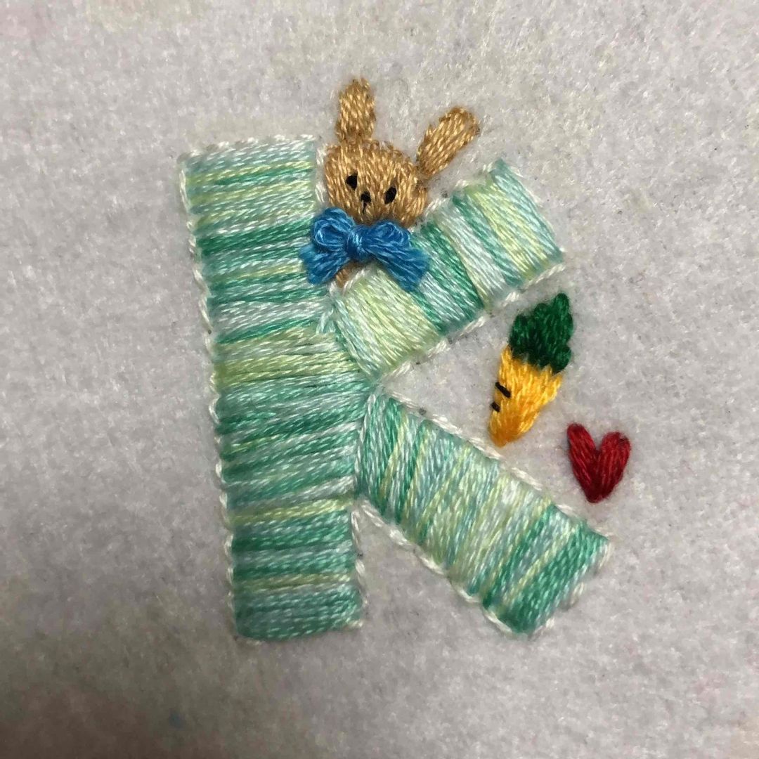 紫狐さんの刺しゅう作品 | DMC刺繍糸25番糸・その20（グラデーション） | croccha