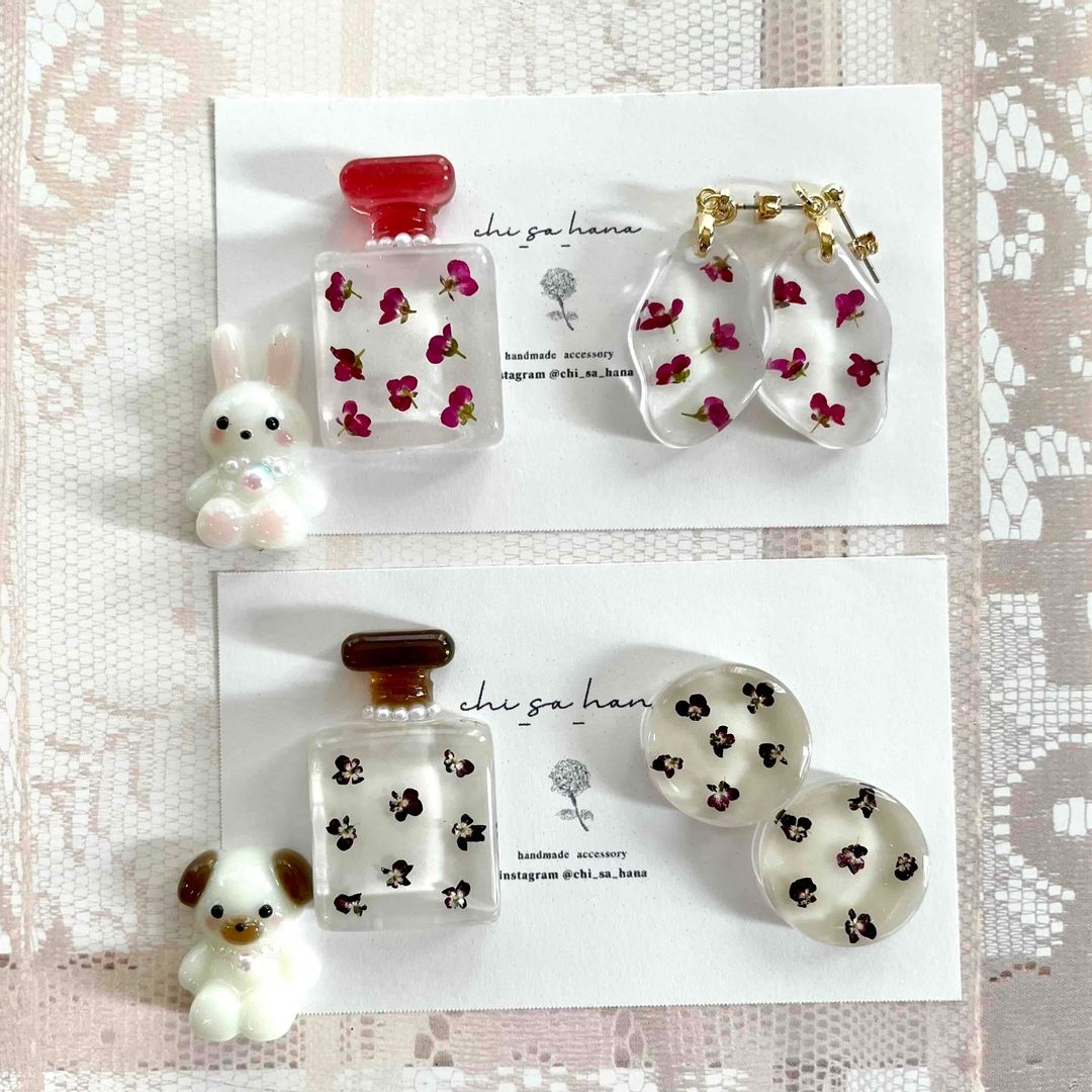 chi_sa_hanaさんのレジン作品 | Comarimade監修 作家のためのレジン 「着色剤 濃縮... | croccha