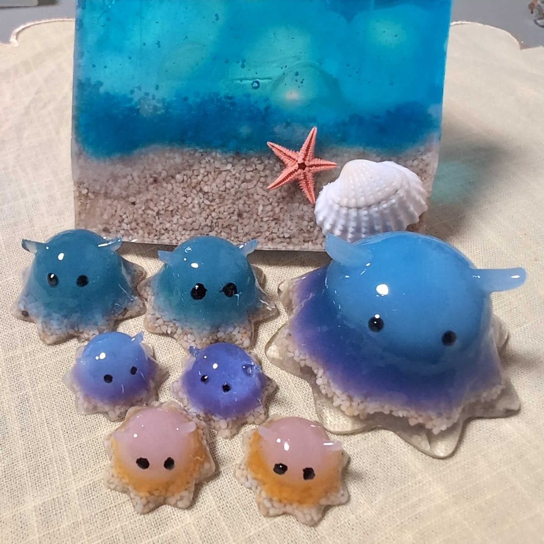 みっちゃんさんのレジン作品 | 作家のためのレジン 「 UV/LEDコーティング液 25g ... | croccha