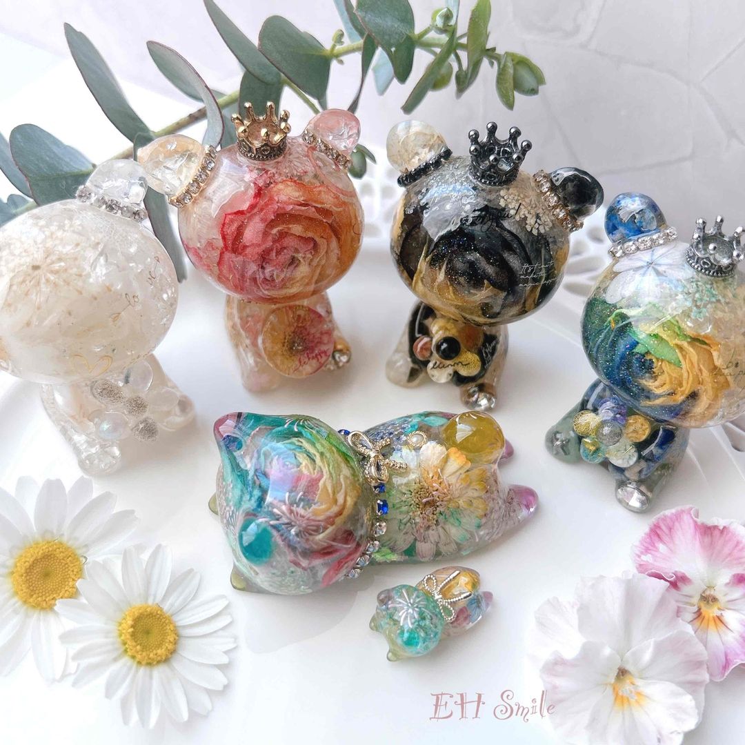 EH Smileさんのレジン作品 | シリコンモールド 3Dモールド 猫 箸置き 3種 | croccha