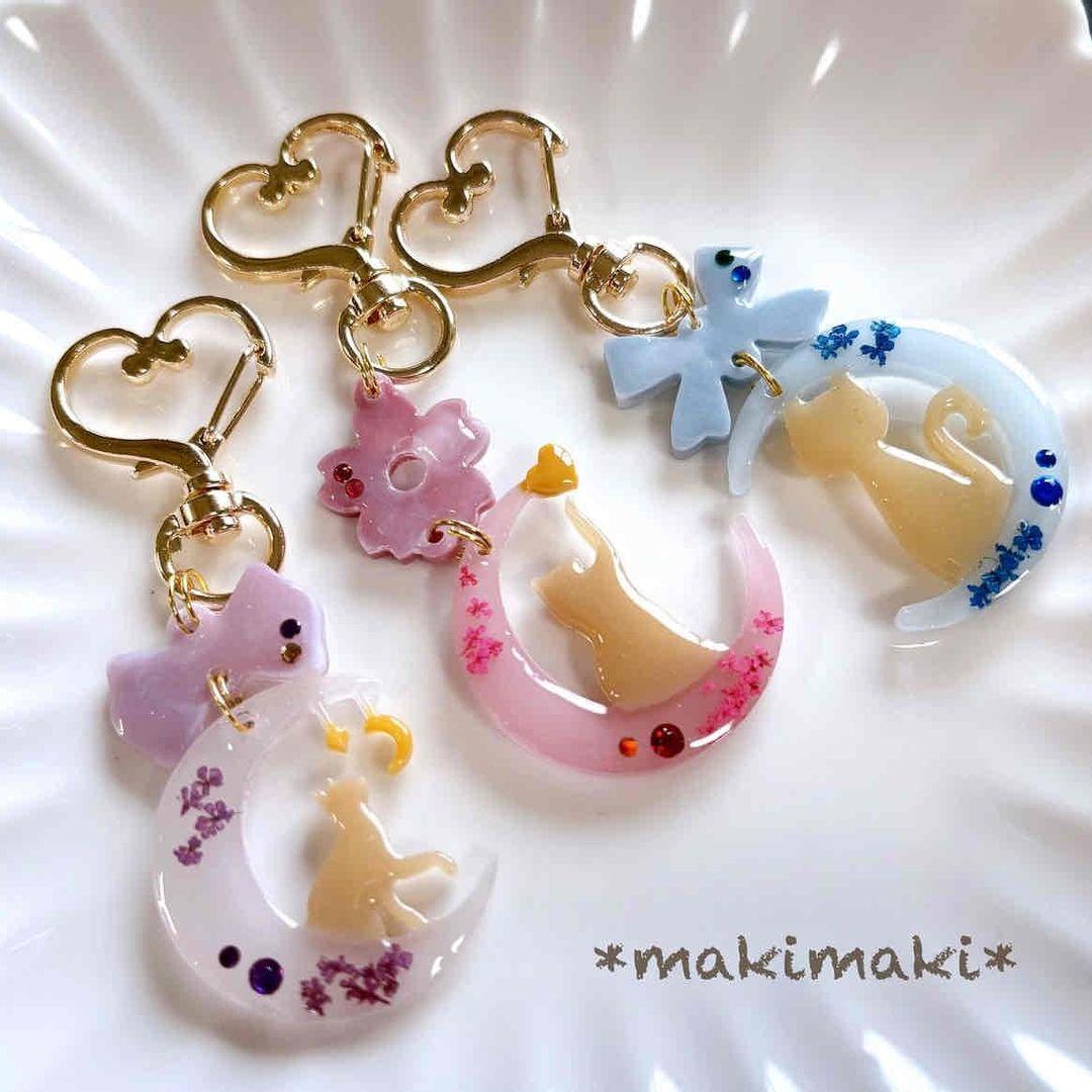 makimaki_handmadeさんのレジン作品 | Comarimade監修 作家のためのレジン 「着色剤 濃縮... | croccha