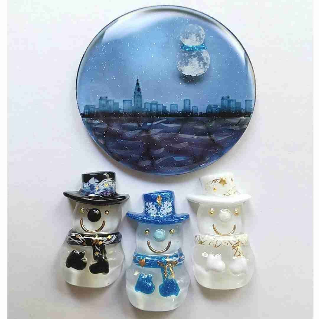 S.snowさんのレジン作品 | 【シリコン型・モールド】8種のクリスマスモチーフ シリコン... | croccha