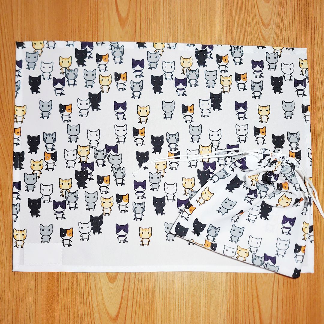 ぴよりんさんのソーイング作品 | 【HappyFabric】いろいろ猫 撥水トロマット 1m | croccha