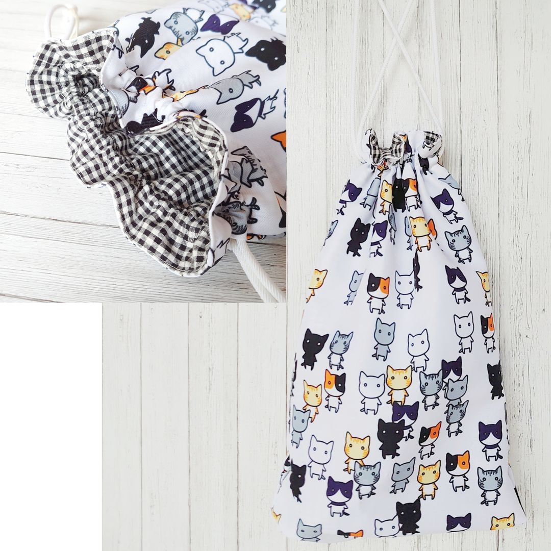 ぴよりんさんのソーイング作品 | 【HappyFabric】いろいろ猫 撥水トロマット 1m | croccha