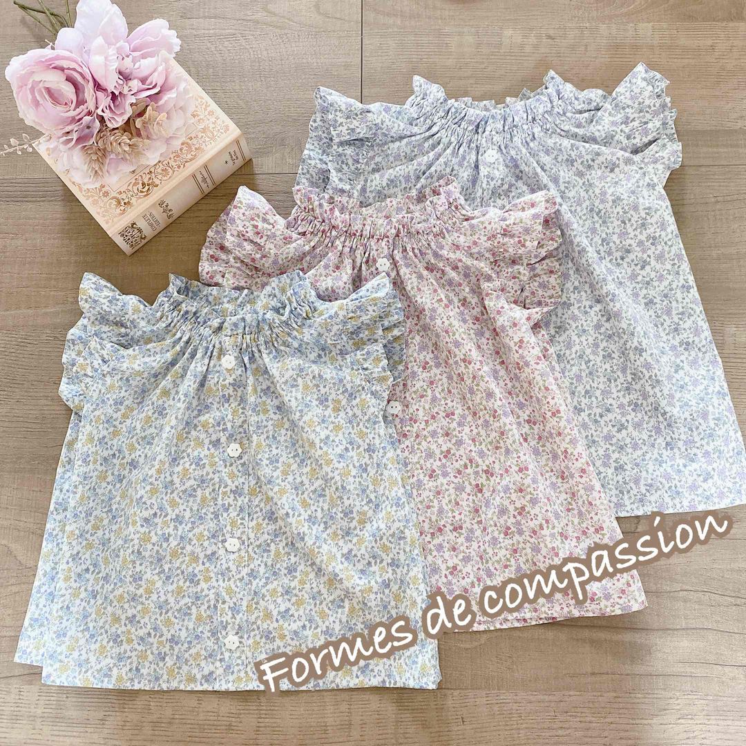 Formes de compassionさんのソーイング作品 | 花柄1 顔料プリント TC 1m単位｜切売り 切り売り 生地... | croccha