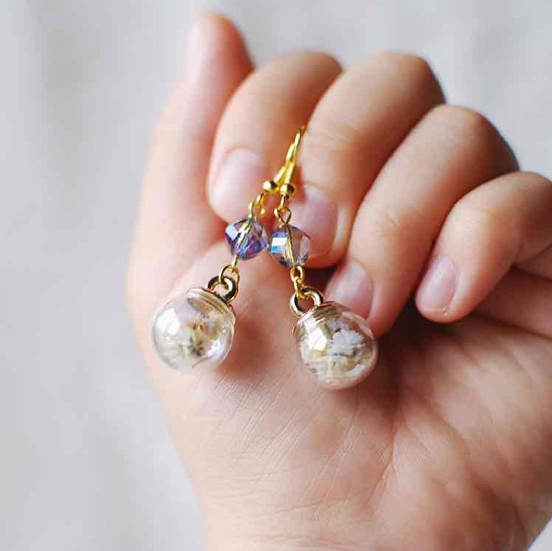 Une｜レジンアクセサリーさんのパーツ アクセサリー作品 | 【プリザーブド】カスミ草/ナチュラル ホワイト | croccha