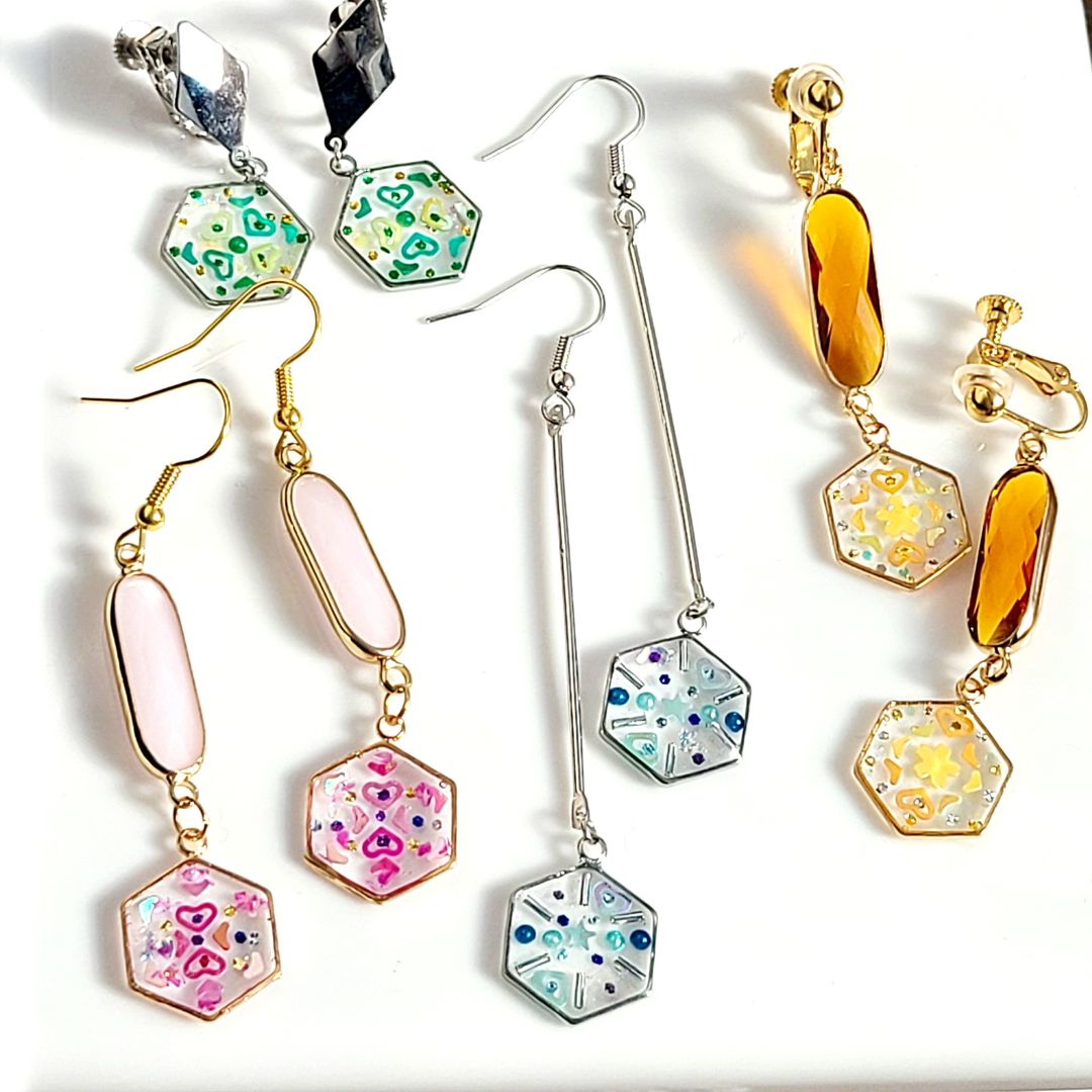 handmadeworks ARIAさんのレジン作品 | 【ゆうパケット可】ネイルやレジンクラフトに グリッター 雪の... | croccha