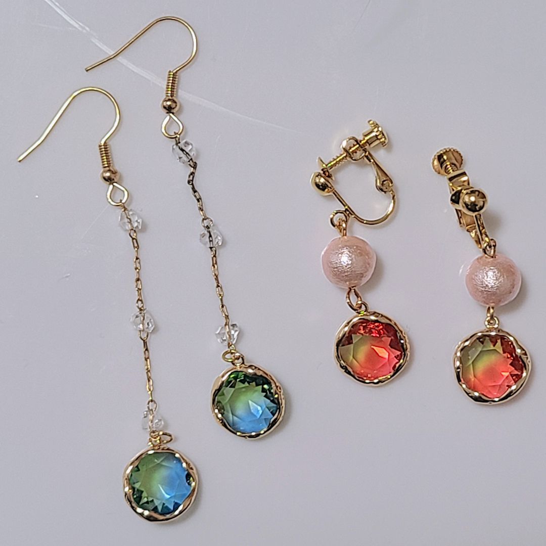 handmadeworks ARIAさんのパーツ アクセサリー作品 | ピアス 金具 フックピアス大 | ピアス パーツ ピアスパー... | croccha