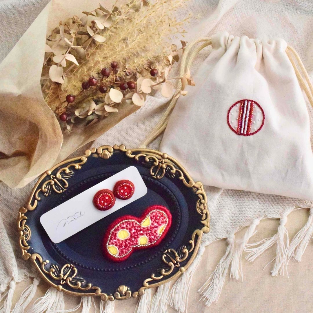 とろさんの刺しゅう作品 | COSMO 刺繍糸25番 | croccha