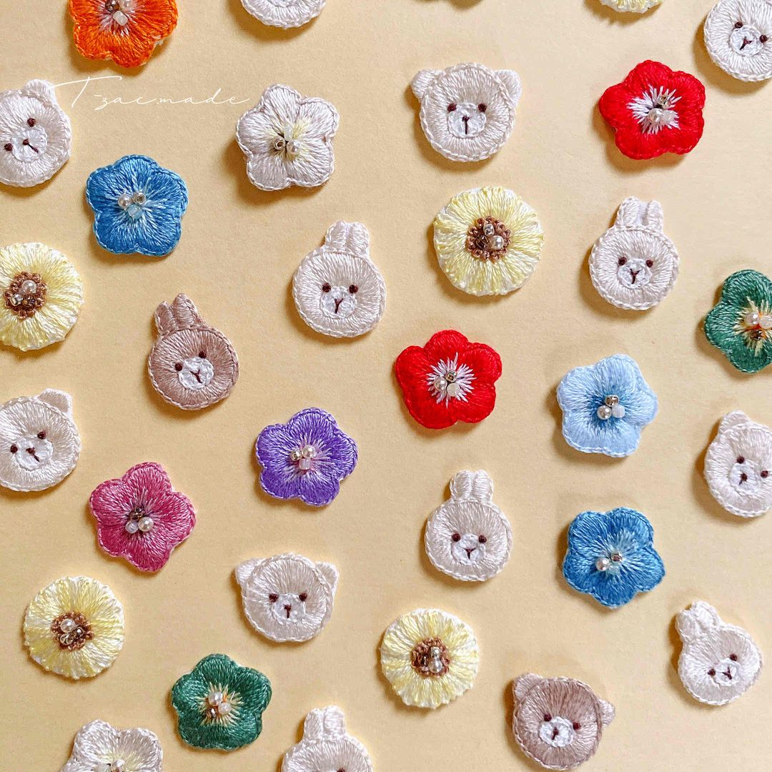 T-zac.madeさんの刺しゅう作品 | COSMO 刺繍糸25番 | croccha