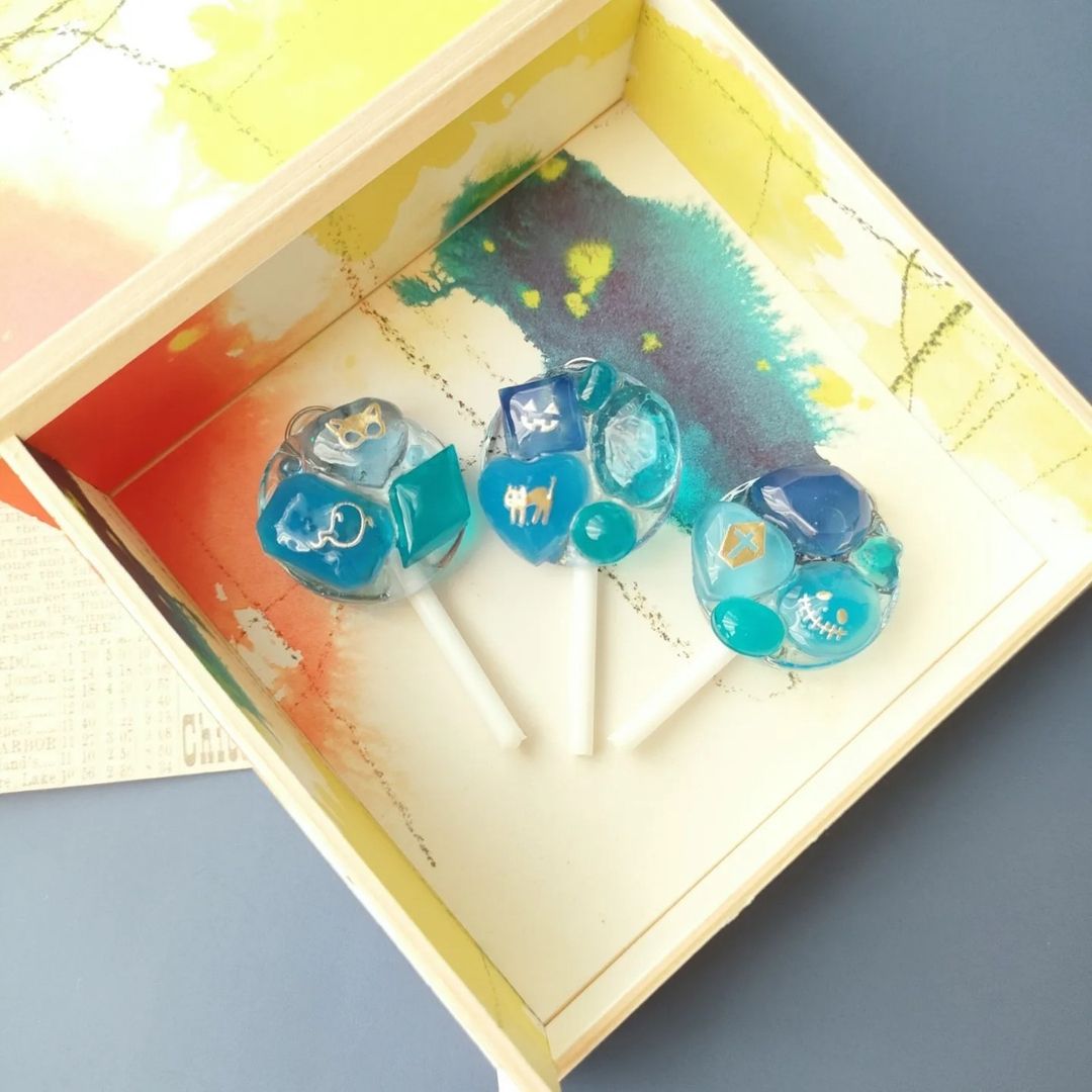 アオイロ屋さんのレジン作品 | レジン専用着色剤 宝石の雫[シアン] | croccha