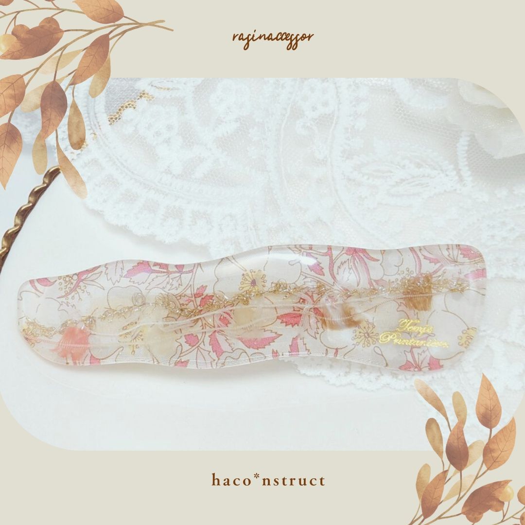haco*nstructさんのレジン作品 | シリコンモールド 大きめ バレッタ MYmama オリジナル | croccha