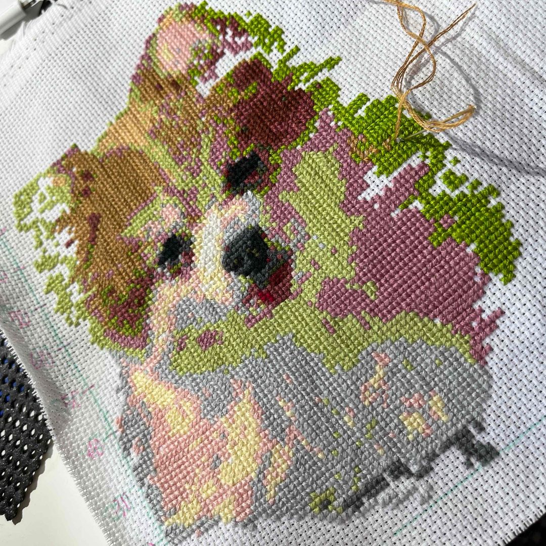 Mintさんの刺しゅう作品 | COSMO 刺繍糸25番 | croccha