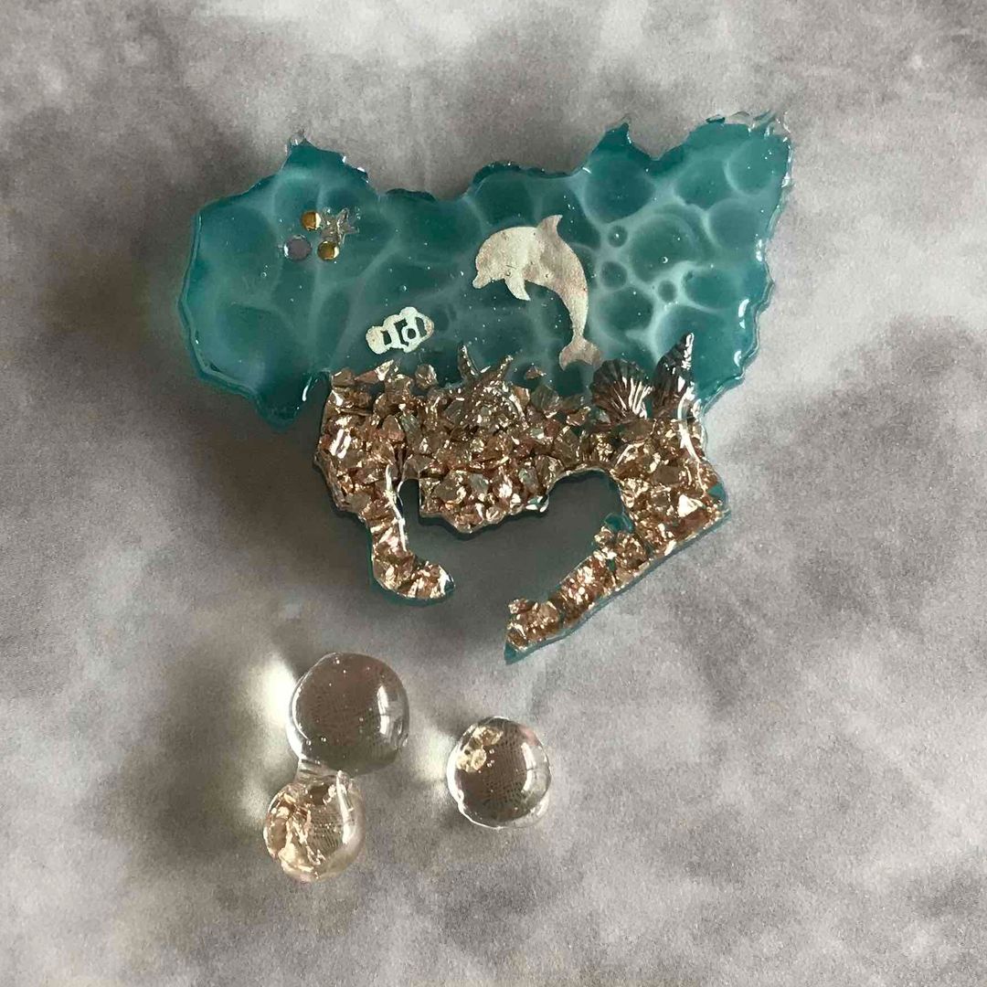 S & co.さんのレジン作品 | 超透明【大容量UV-LEDレジン液】70g 『コスパ＆クオリ... | croccha