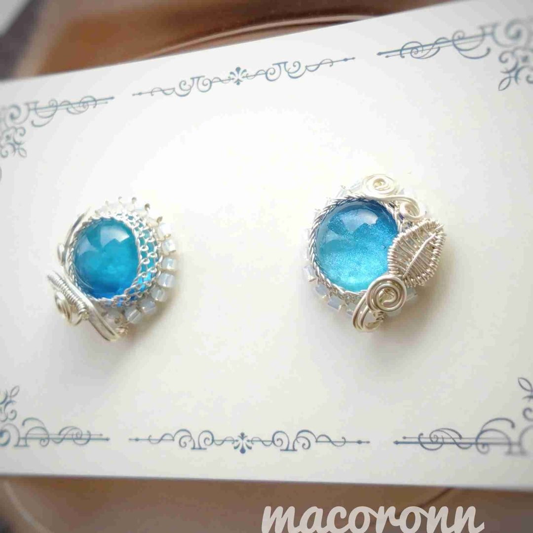 macoronn366さんのレジン作品 | アーティスティックワイヤー ノンターニッシュシルバー #20... | croccha