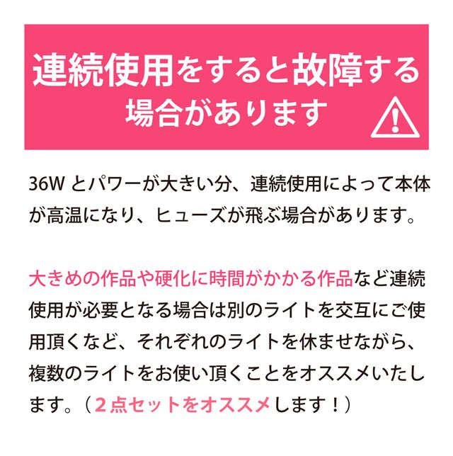 crocchaオリジナル UV-LEDライト mini 36W ミニライト | クロッチャショップ