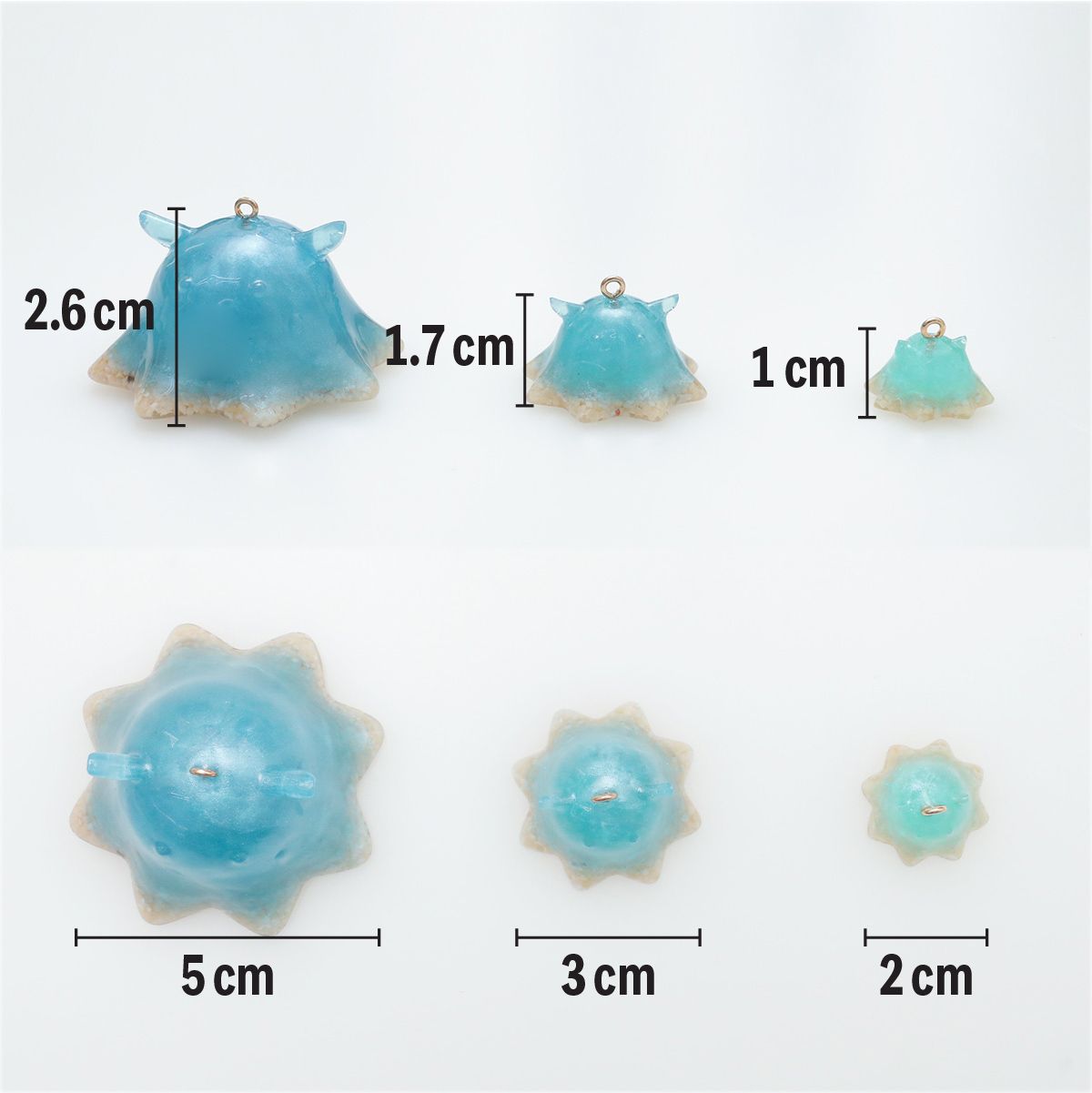 crocchaオリジナル シリコンモールド めんだこ 立体 3D 3サイズセット | クロッチャショップ