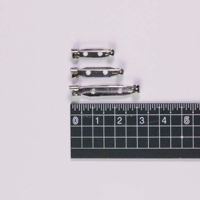 ブローチピン 10個入り 20mm/25mm/32mm ステンレス シルバー | クロッチャショップ